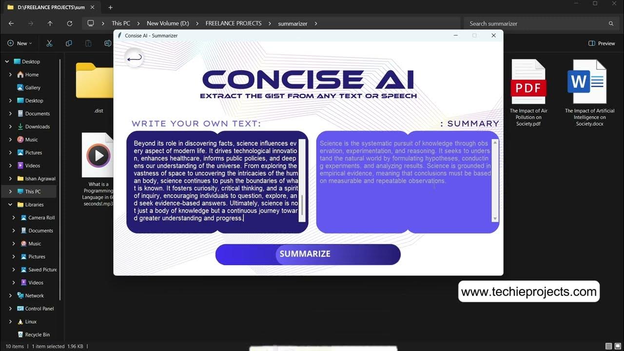 Text Summarizer Using Python NLTK | NLP Project - YouTube