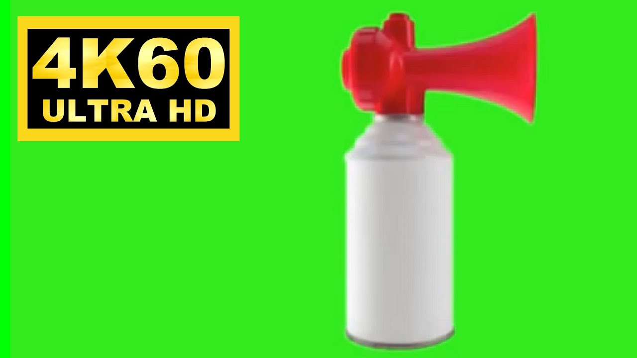 Air Horn - GREEN SCREEN 4K60 - YouTube
