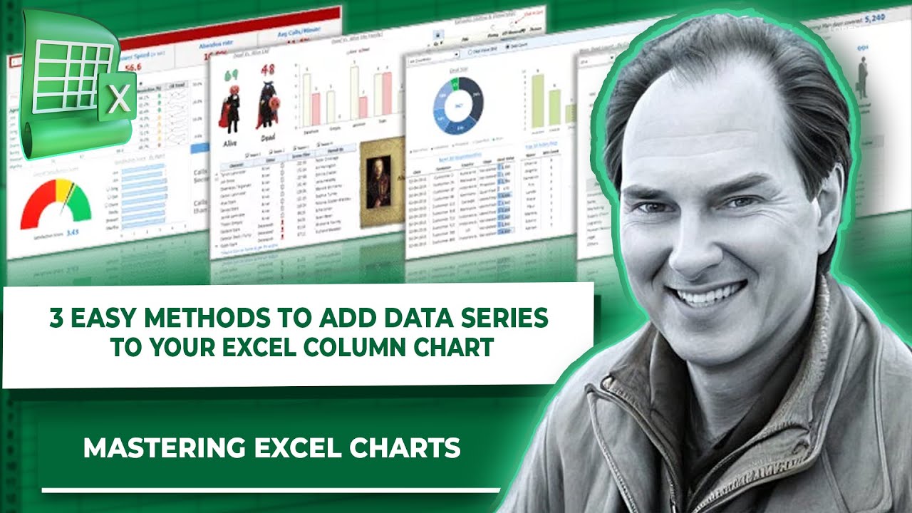 3 Easy Methods To Add Data Series To Your Excel Column Chart Youtube