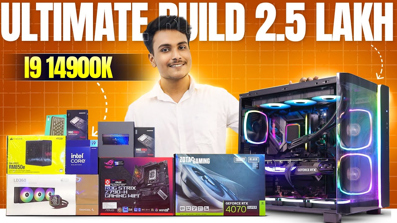ULTIMATE PC Build Under 2.5 Lakh Rupees With Monitor For Editing ...