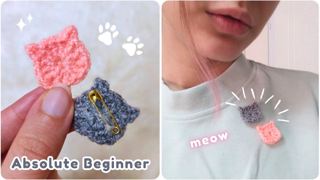Crochet Tutorial From Scratch For Absolute Beginners, Crochet Cat Head ...