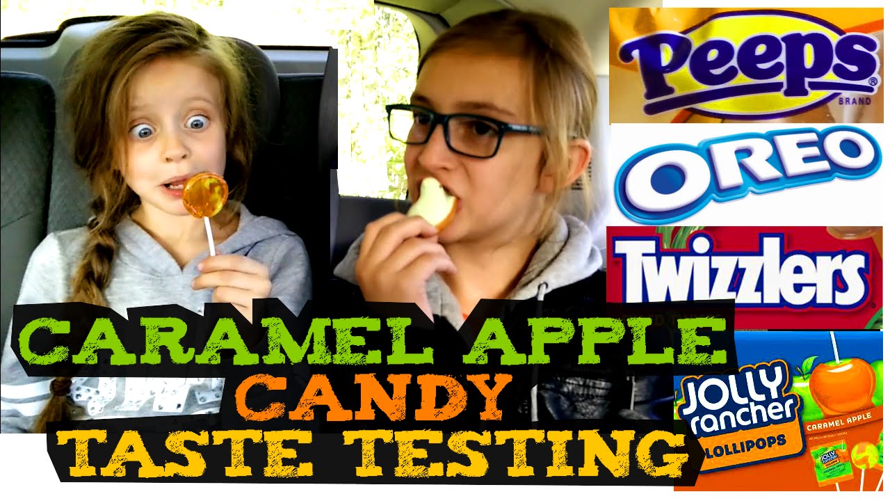 CARAMEL APPLE CANDY Taste-Testing | Peeps, Twizzlers, Oreos, Jolly ...