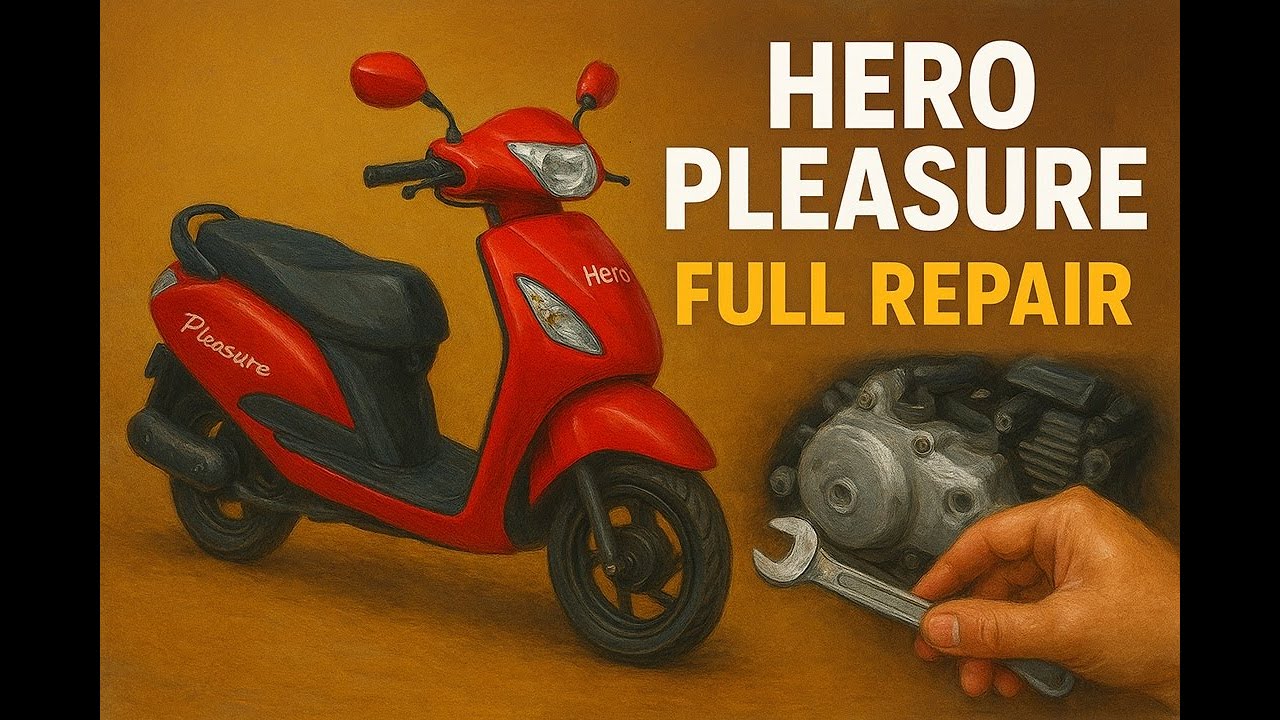 Hero Pleasure Bike Painting (likely a bike painting video) - YouTube