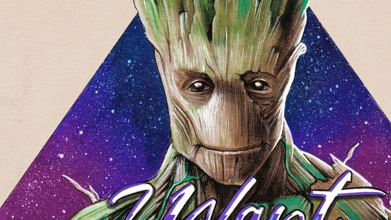 Groot / Guardians of the Galaxy - Speed Drawing - Inktober 2021: Day 20 ...