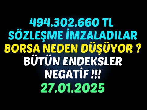 494.302.660 TL SÖZLEŞME İMZALADILAR, BORSA NEDEN DÜŞÜYOR?, BÜTÜN ENDEKSLER NEGATİF !!! #borsa #dardl