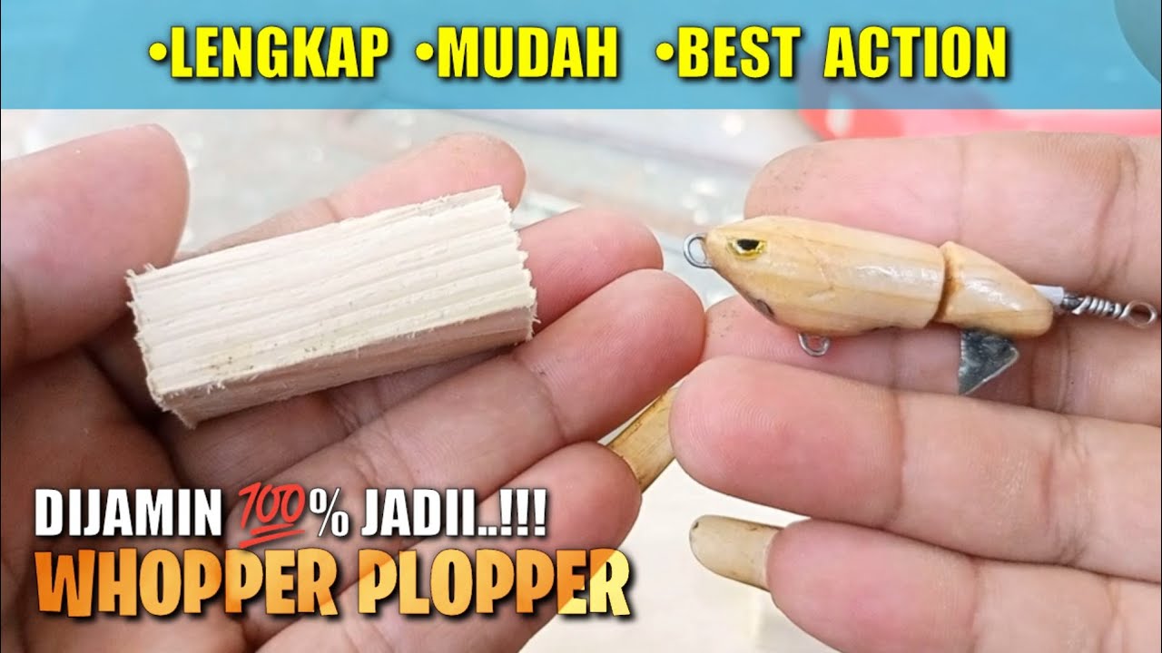 Cara Membuat Whopper Plopper || How To Make A Whopper Plopper Lure ...