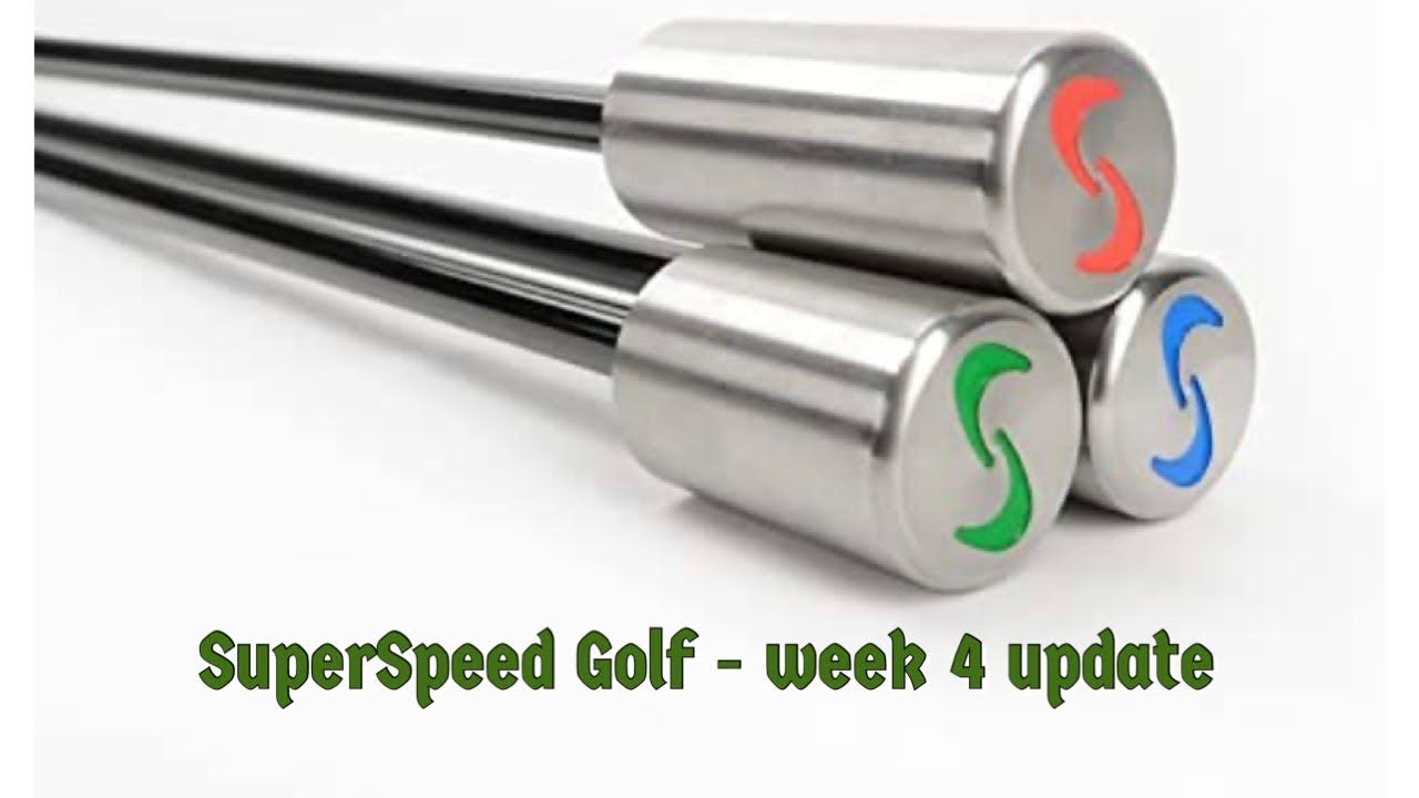 SuperSpeed swing training - week 4 update! - YouTube