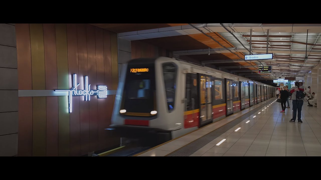 Poland, Warsaw, Metro ride from Płocka to Rondo Daszyńskiego - YouTube