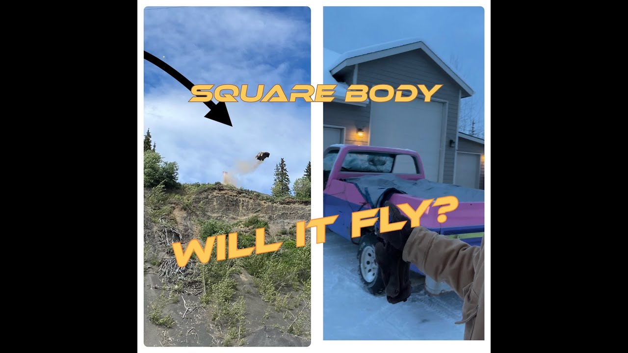 Will it fly? Jumping a Square Body 1984 Silverado / Sierra off a 300 ...