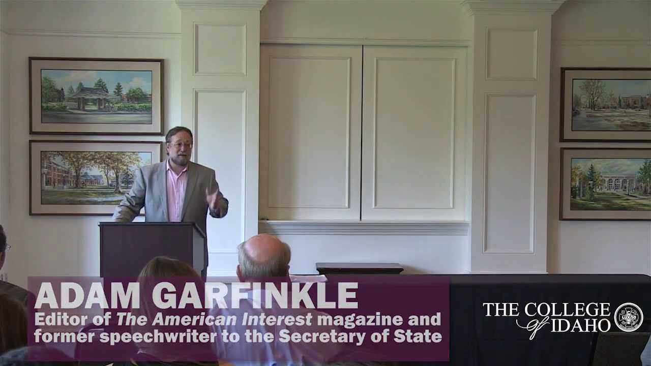 Adam Garfinkle Lectures at The College of Idaho - YouTube