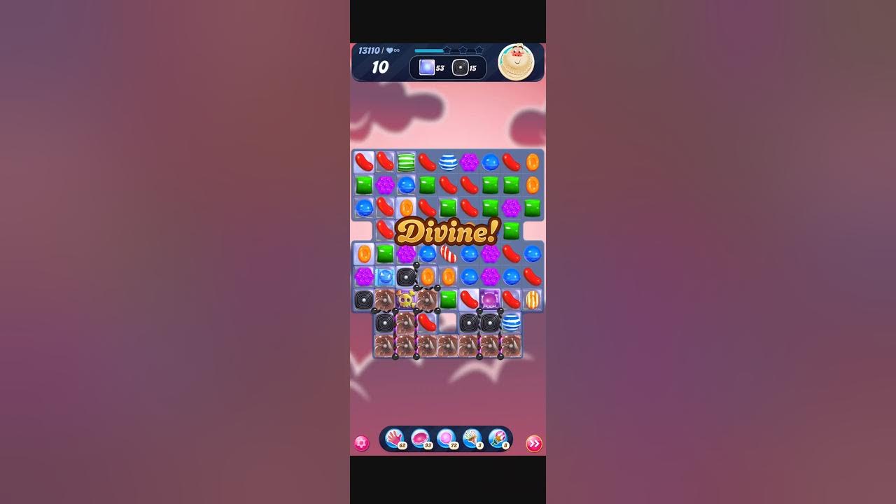 Beating Candy Crush Saga Levels Gameplay: Crushing Level 13110 - YouTube