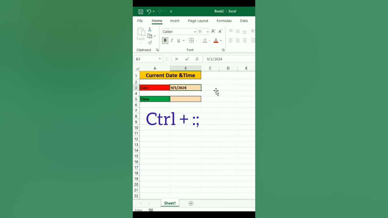 Current Date & Time Shortcut in Excel | #excel | #excelshortcuts | #exceltips | #excelshortcuts ...