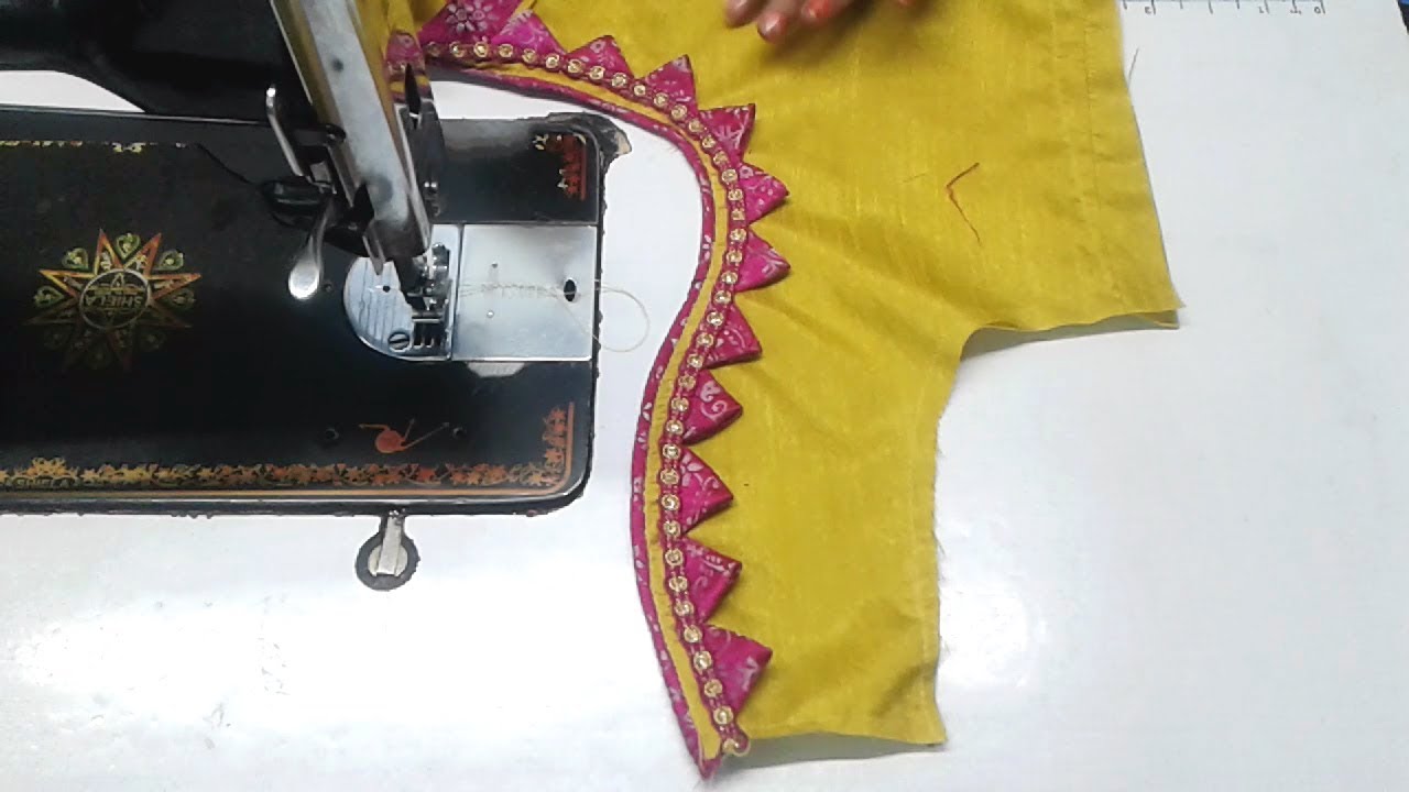 Easy Patchwork blouse back neck design|cutting and stitching back neck ...