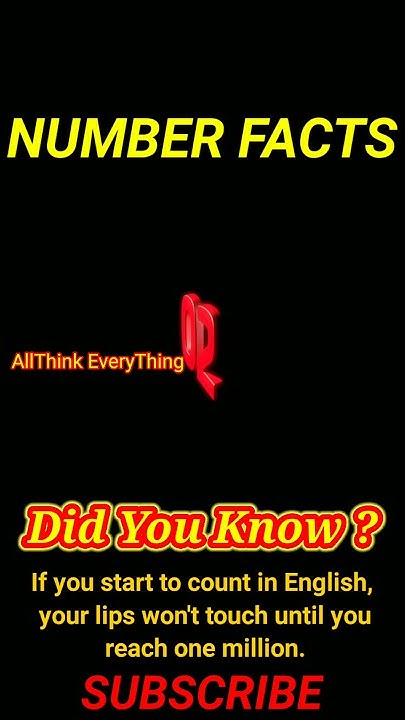 Interesting Facts about Numbers | Number Facts | Fun Mathematics ...