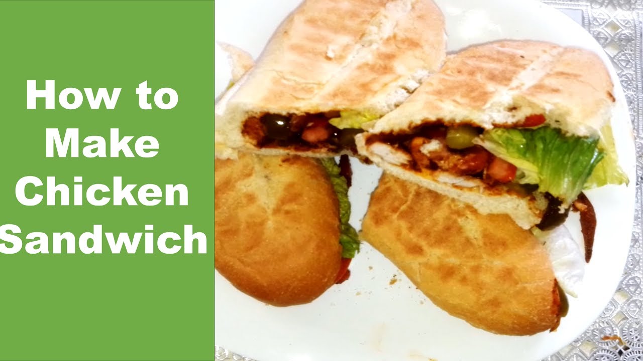 How to make chicken sandwich..... - YouTube