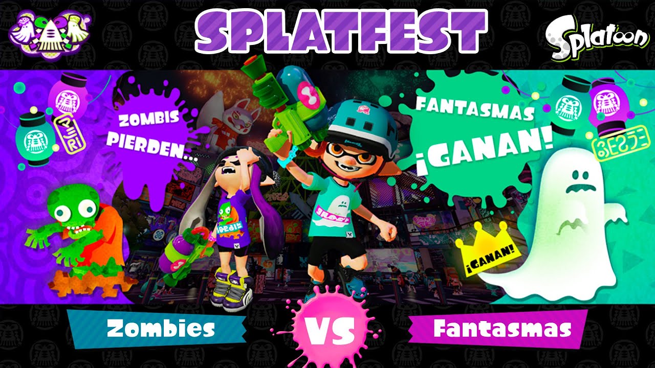 Splatfest - Zombies Vs Ghosts - Resumen fantasma! - YouTube