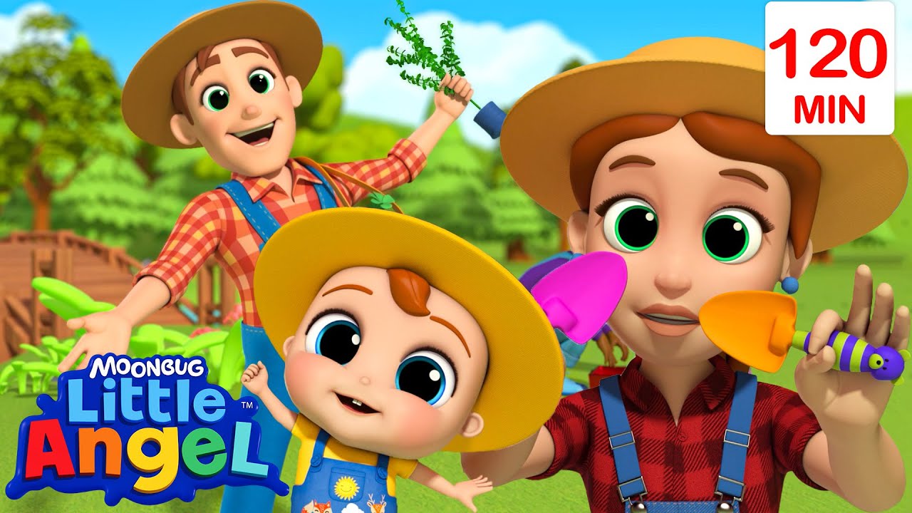 Save The Earth and Plant a Tree | Little Angel | Nursery Rhymes for ...