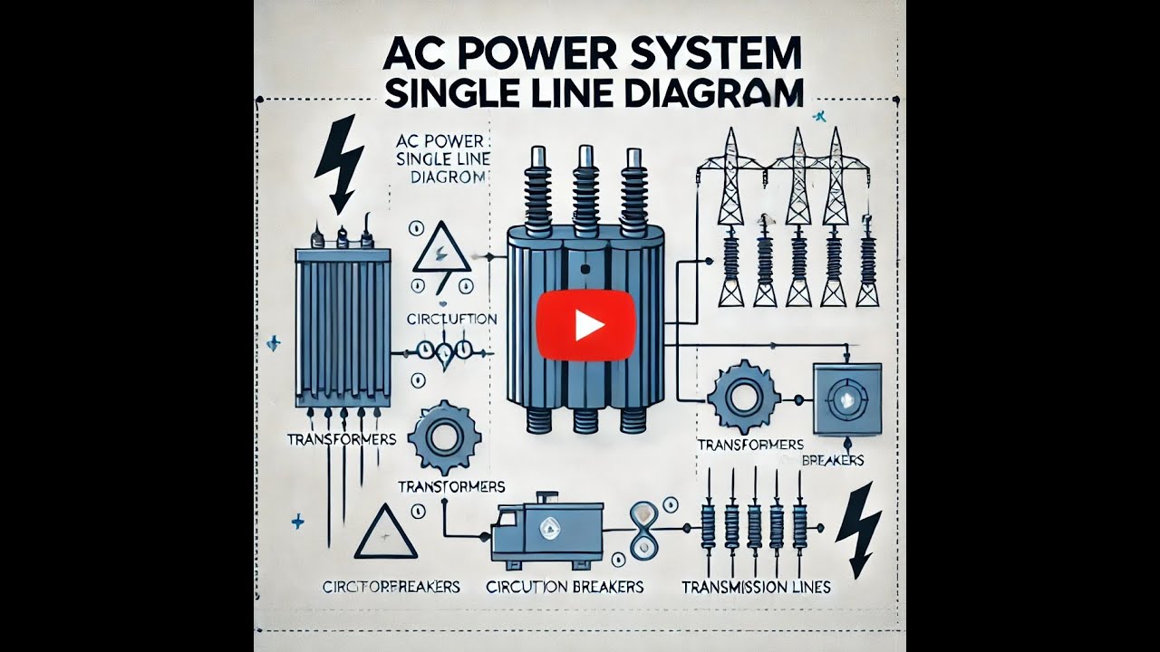 AC Power System Single Line Diagram - YouTube