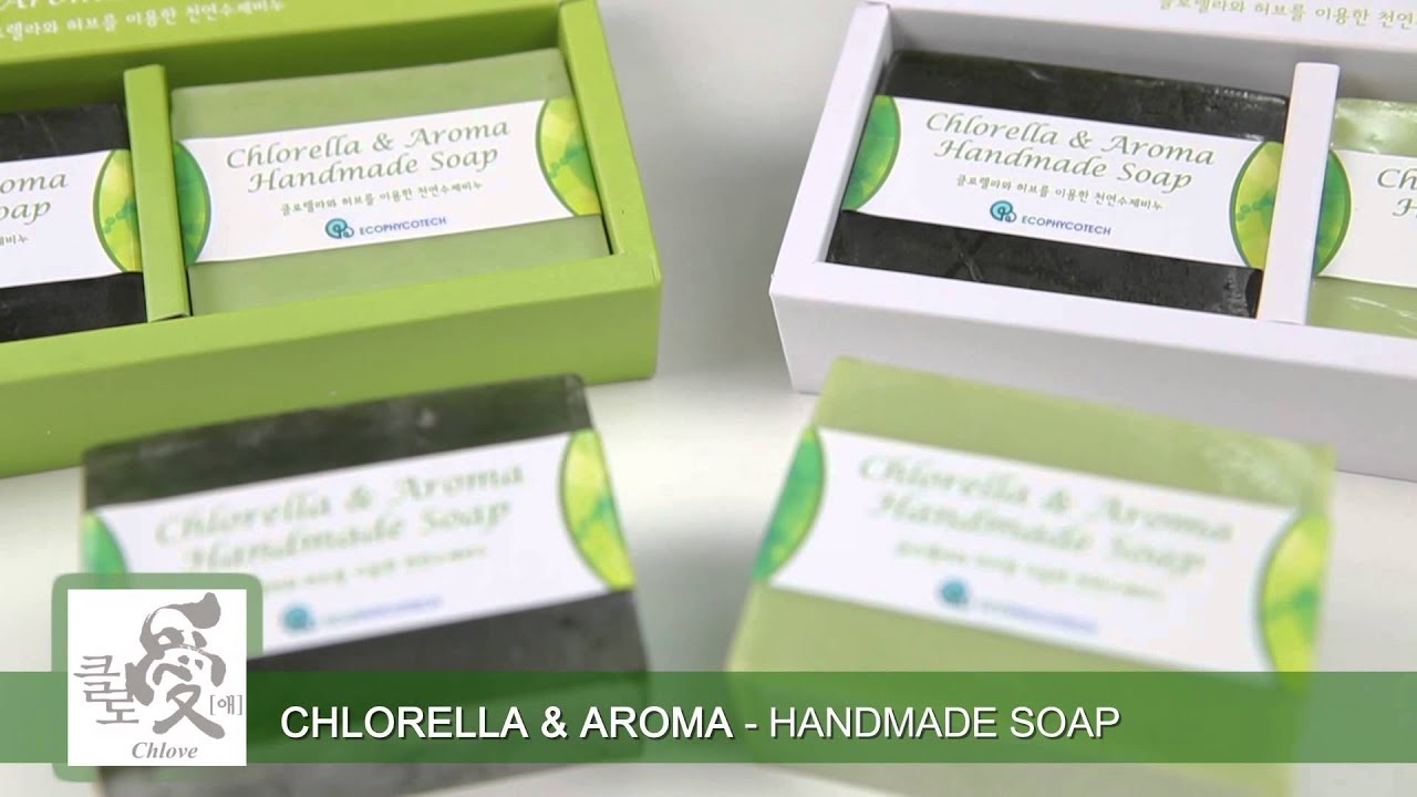 Chlorella & Aroma Handmade Soap - YouTube