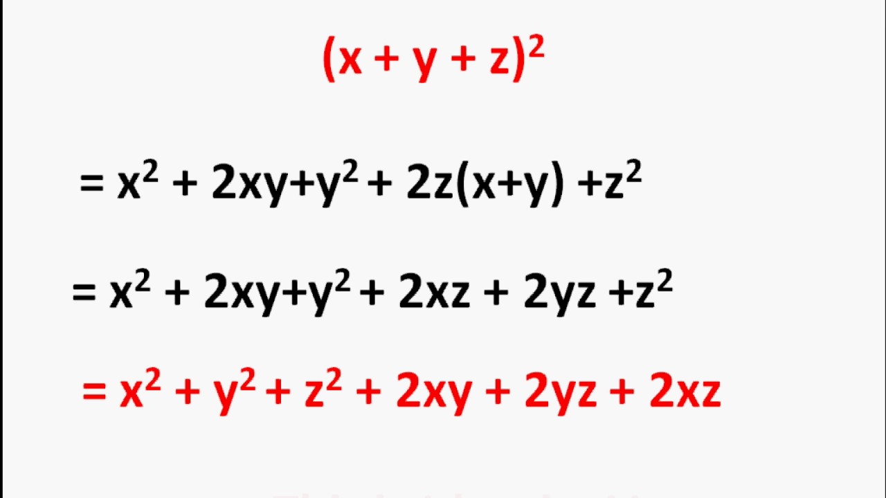 Maths - Identity 5 - Polynomial - Part 10 - English - YouTube
