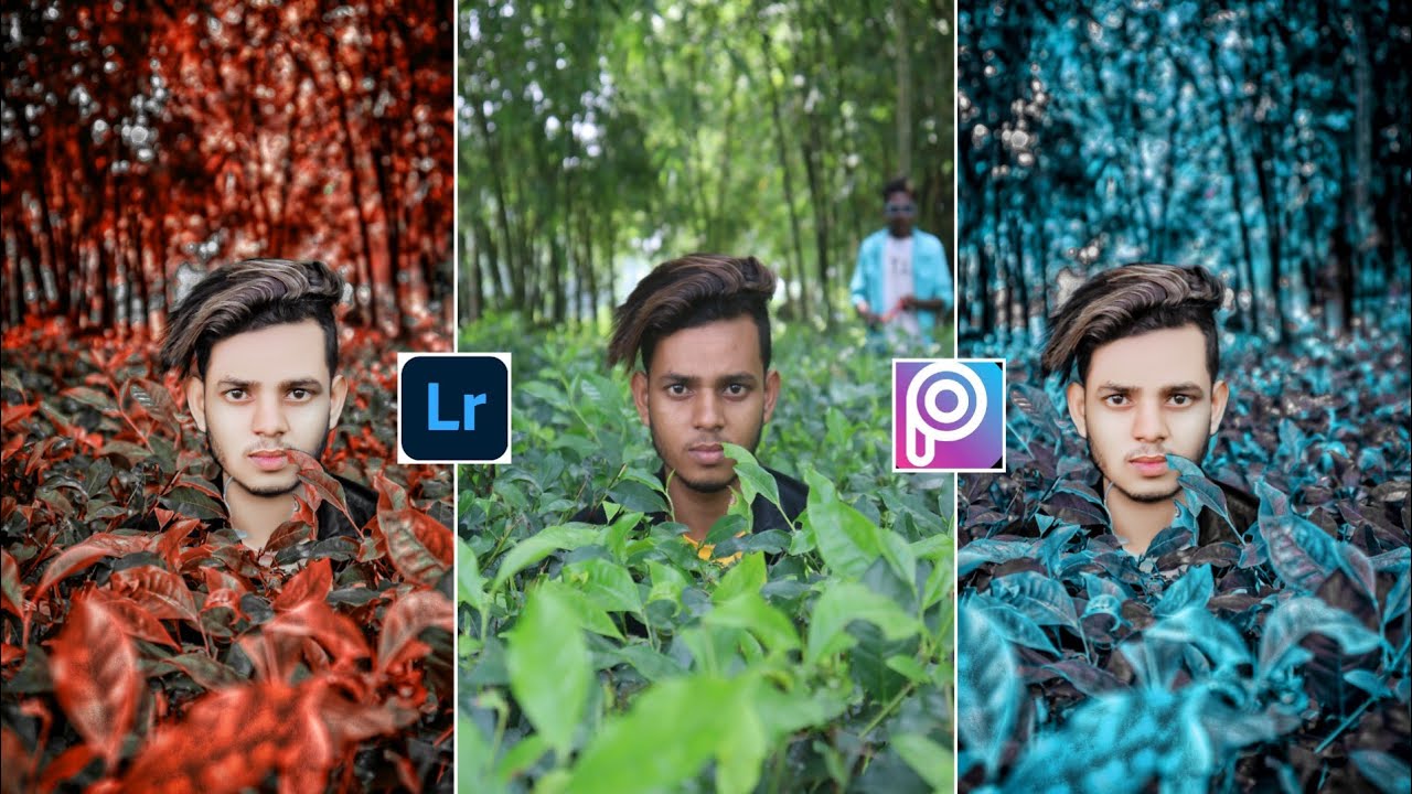 Red And Blue Tone Background Photo Editing Lightroom ||Background Mein ...