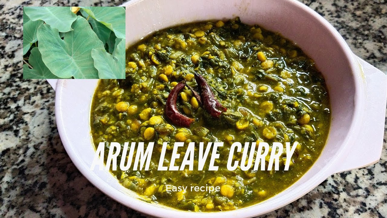 Arum Leave Curry || Saru Aalah Utu || Santali Cooking Food || - YouTube