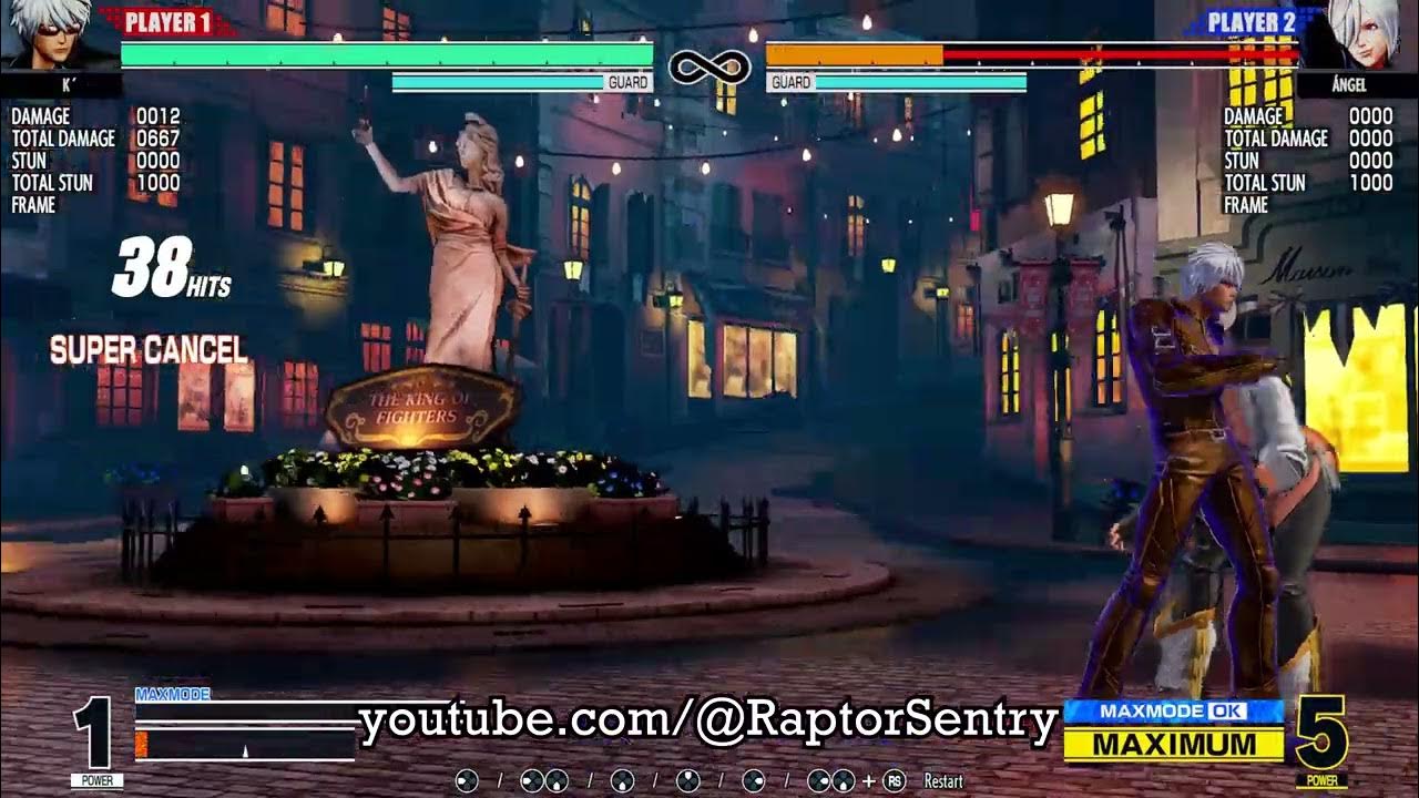 KOF XV K' Stun TOD 100% 96 Hit Corner Combo (Quick Max, Mid Blue Raw Max) - YouTube