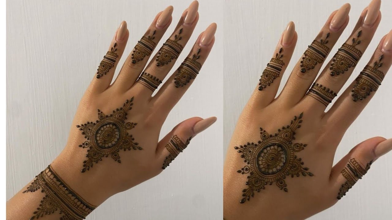 Beautiful Mandala henna design||simple easy mehndi design|semi bridal# ...