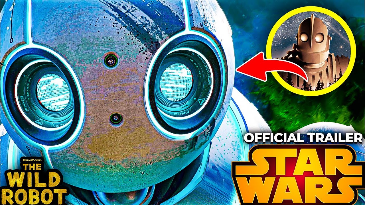 Epic Mashup: 'Wild Robot' Unites Star Wars and The Iron Giant - YouTube
