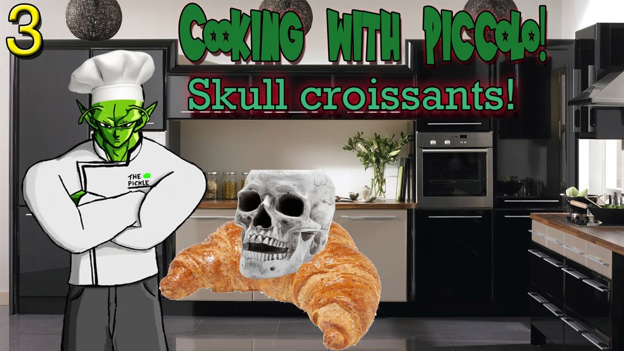Cooking with Piccolo! Skull croissants (Episode 3) - YouTube