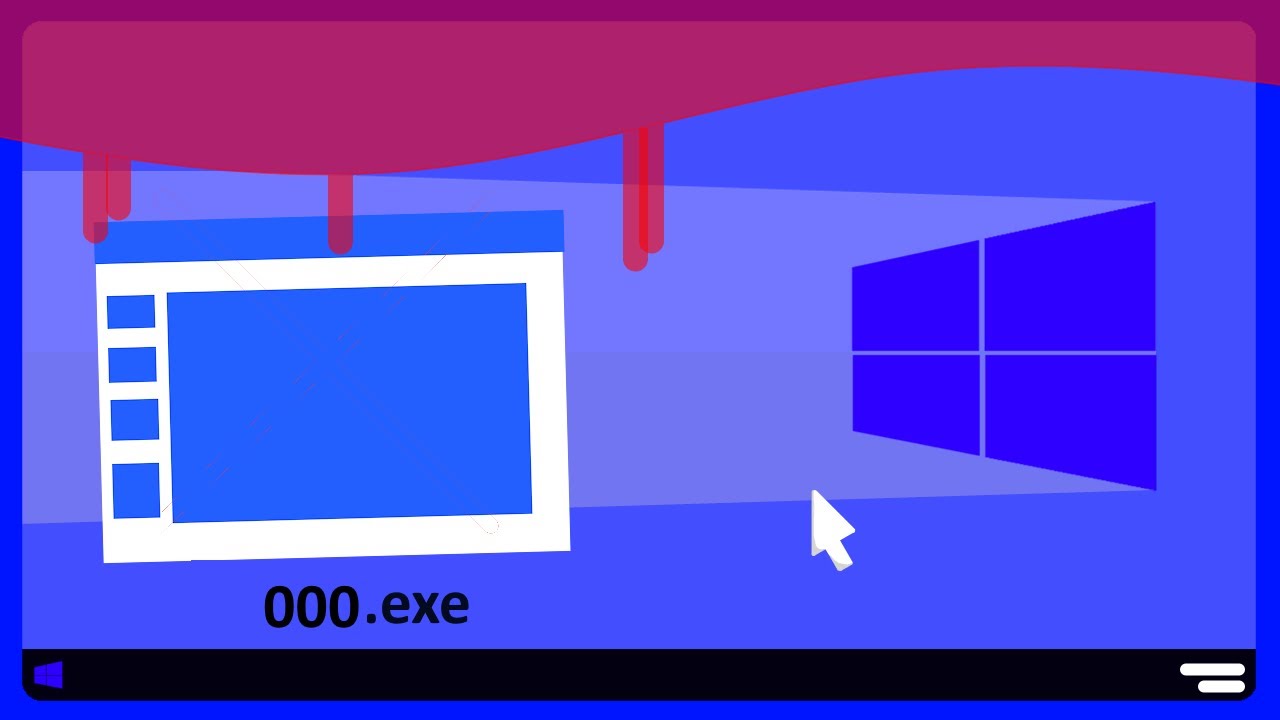 Destroying Windows 10 With 000.exe - YouTube