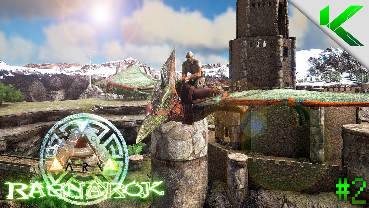 Ark: Survival Evolved Ragnarok - EXPLORING THE MAP! - Episode 2 - YouTube