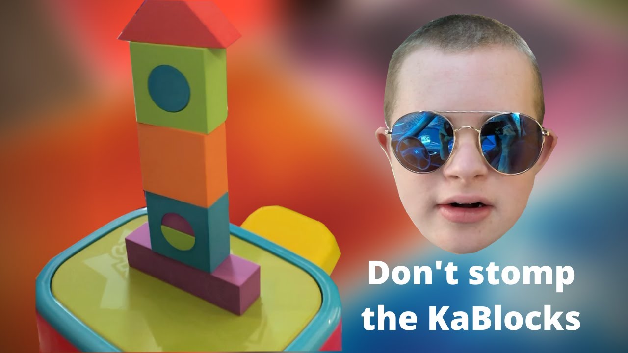 Josh plays KaBlocks Blast and Door Pong at the toy store | Down ...