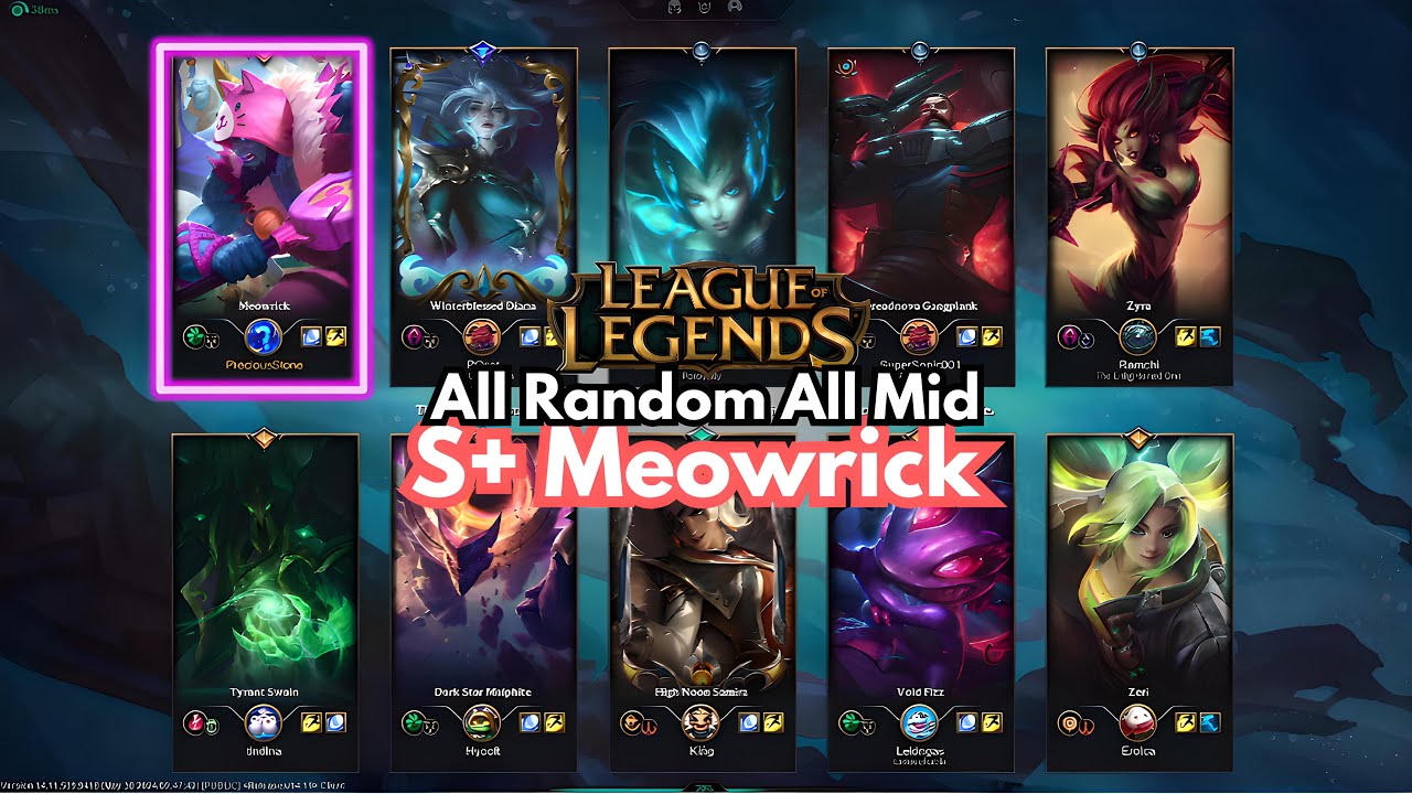 [LoL ARAM 칼바람] S+ Meowrick 착취 요릭 (feat. 다이애나 고수) | 북미 칼바람 장인 - YouTube