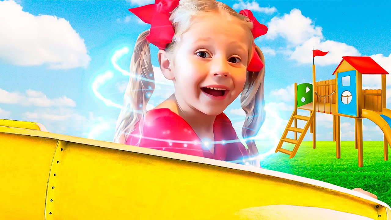 Nastya und Stacy spielen mit Schmink- und Schönheit Spielzeug für ...