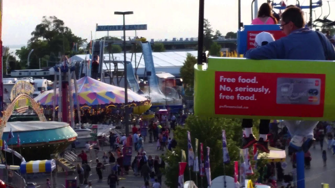 Riding the Ski Lift at the CNE 2014 (4K) - YouTube