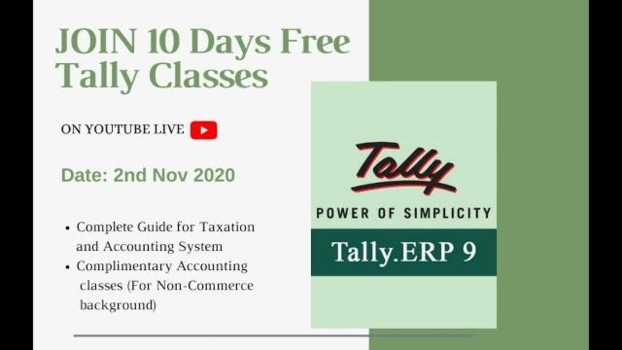 Tally Free 10 Day Sessions | Day 8 - YouTube