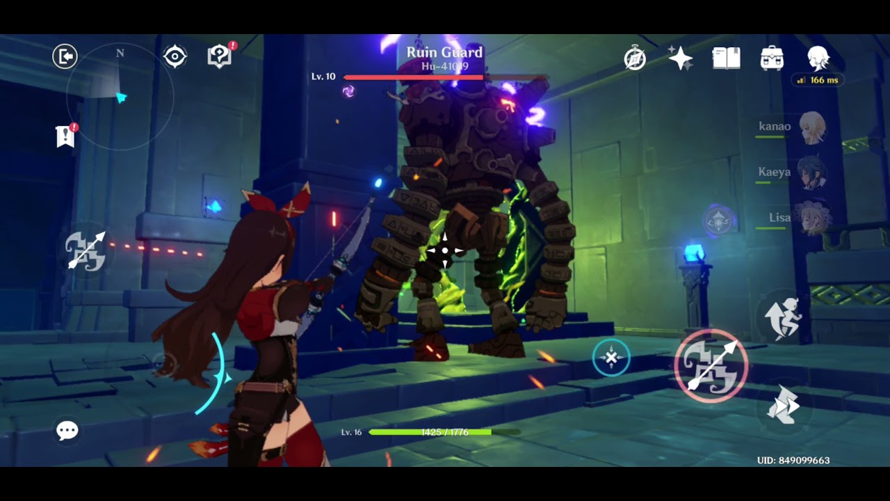 fighting scene of genshin impact - YouTube