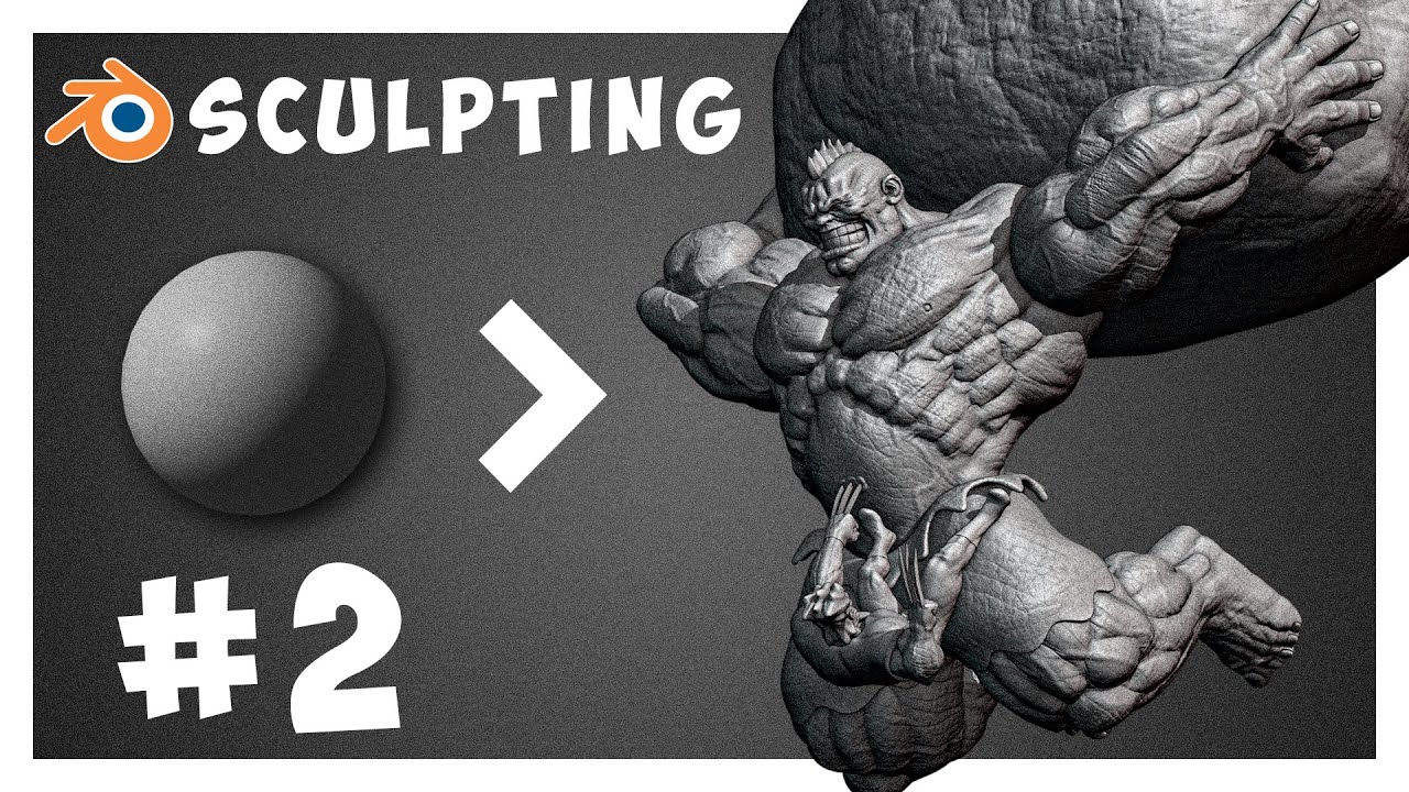 Sculpting Hulk Vs Logan In Blender: Step By Step Tutorial Part 2 - YouTube