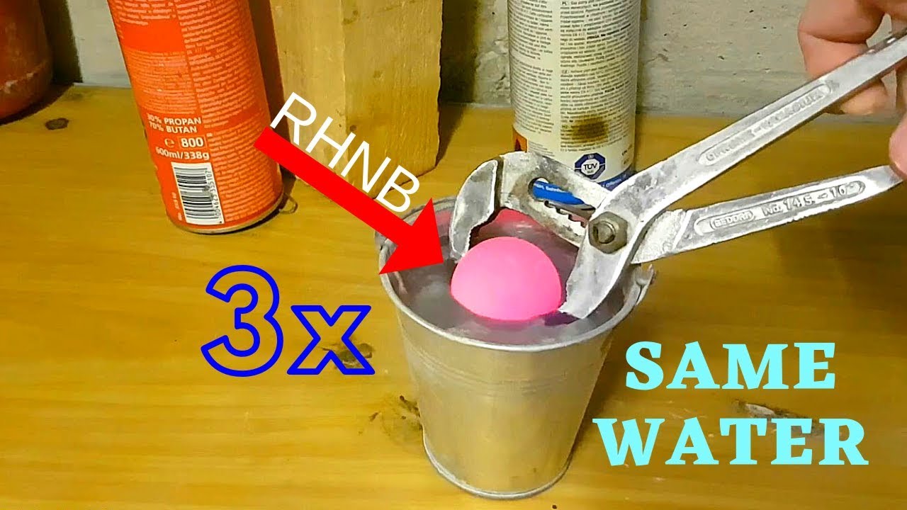 3x "1000 Degree RED HOT Nickel Ball" vs Water - YouTube