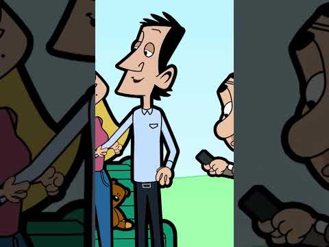 Mr Bean est devenu accro au smartphone ! #shorts #mrbean #animation
