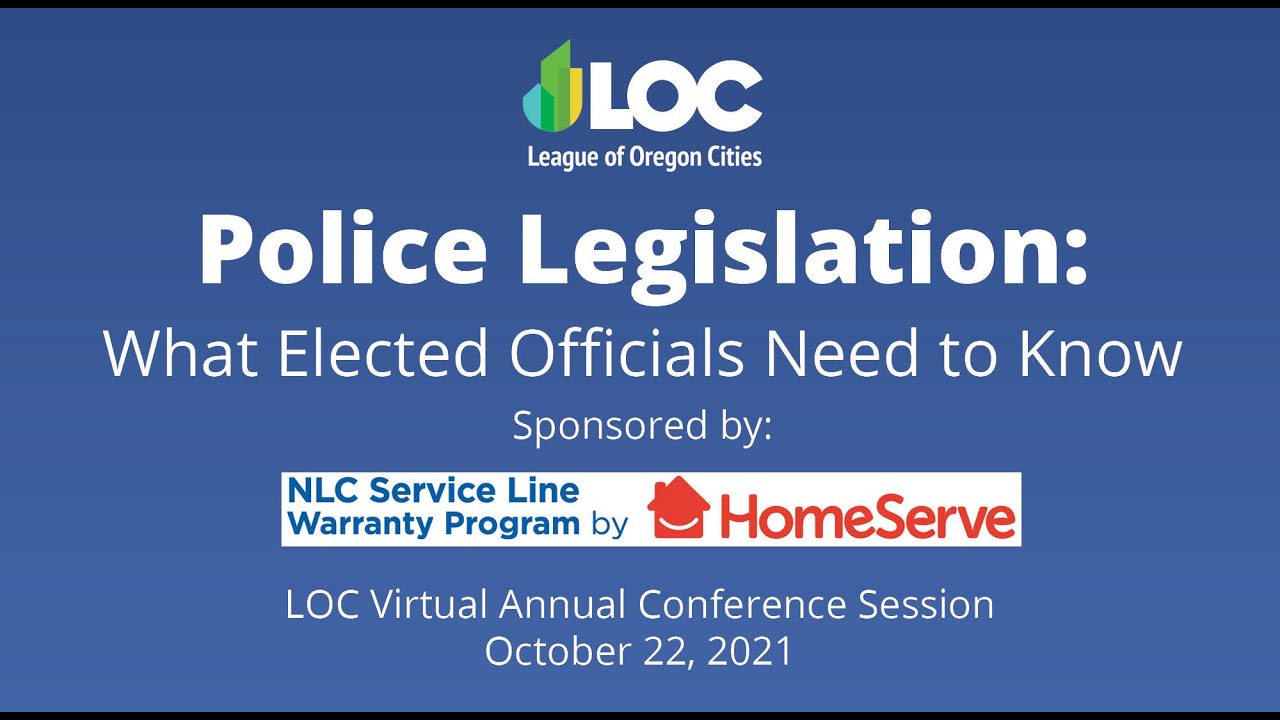 Police Legislation: What Elected Officials Need to Know - 2021 LOC ...