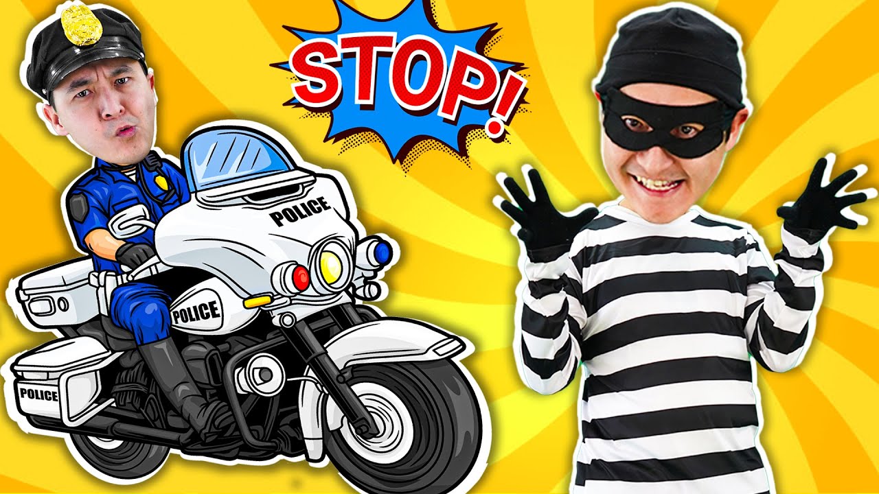 Policeman Catches Bad Guy | Police Officer Song + Best Nursery Rhymes ...