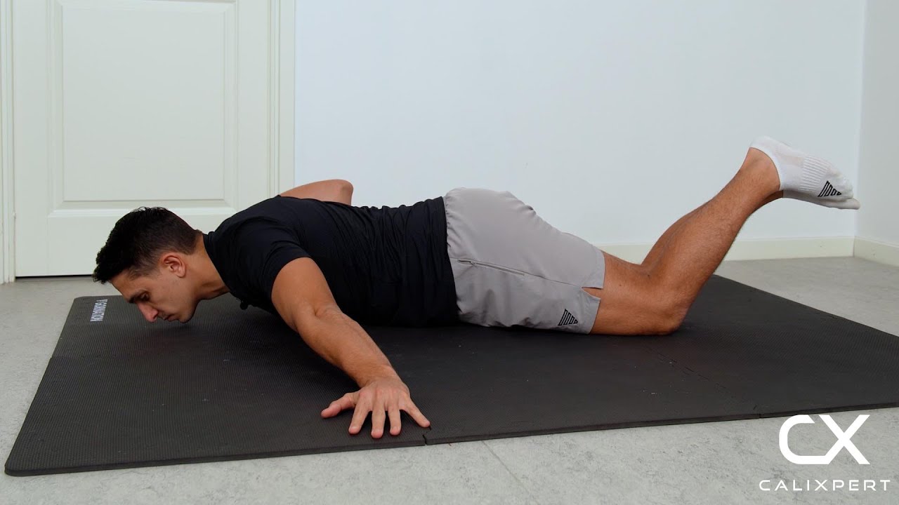 How To Do Knee Archer Push Ups - YouTube