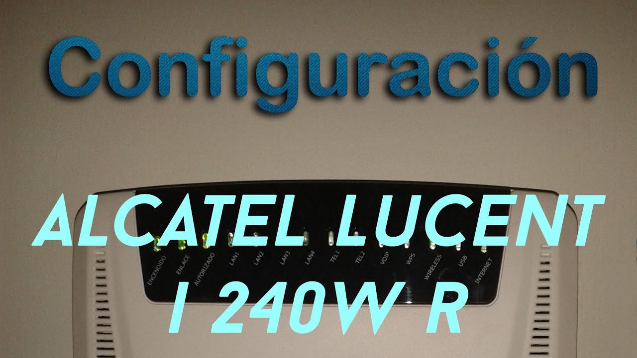 Terminal Óptica (Cablemodem) Alcatel lucent i 240w r de Telmex - YouTube