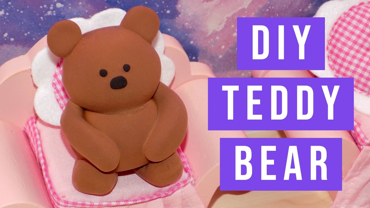 DIY Miniature Clay Bear 🐻 Easy Clay Idea Tutorial - YouTube