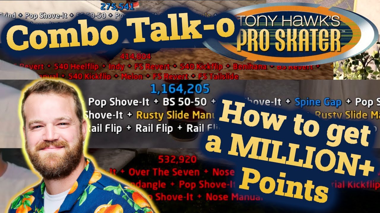 How to get a million points in one trick | 201 Combo Talko | Tony Hawk ...