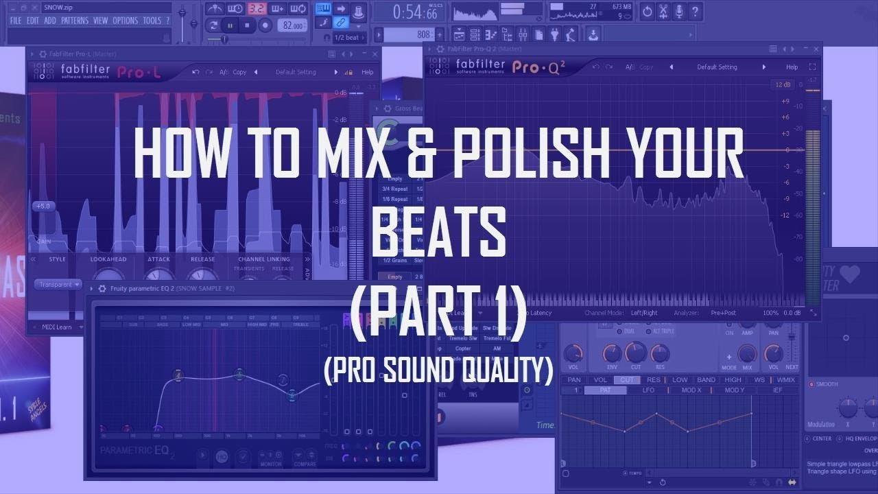 HOW TO MIX AND POLISH BEATS IN FL STUDIO 12 PART 1 (PRO SOUND QUALITY ...