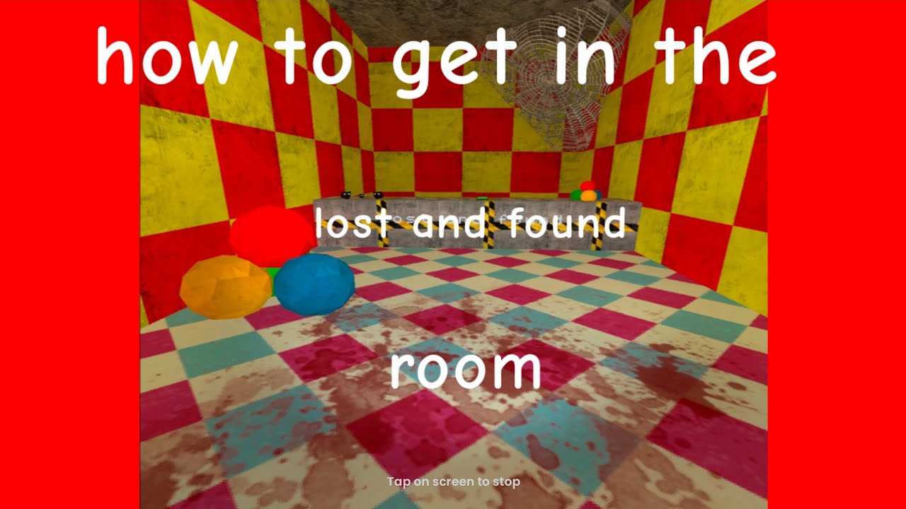 how to get in to the lost and found room in big scary - YouTube