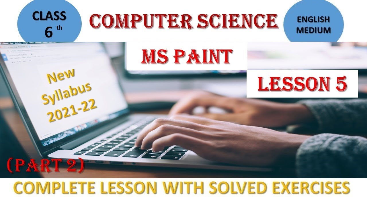 Computer Science// Class 6//Lesson 5// Ms Paint// New PSEB Syllabus ...